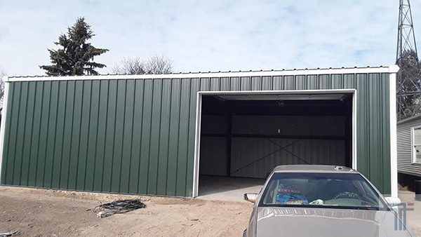 30×40 Residential Auto Garage Shop Plans in South Dakota – Titan Steel ...